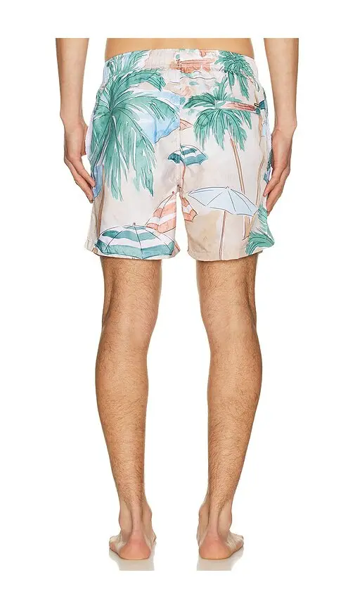 VINTAGE SUMMER Ponji Swim Volleys - Tan