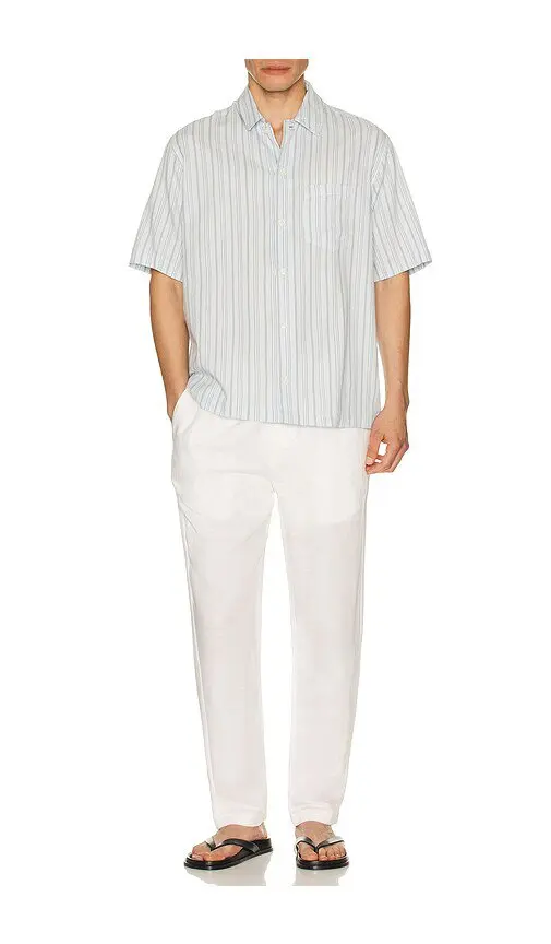 Onia Air Linen Pull-on Pant - White