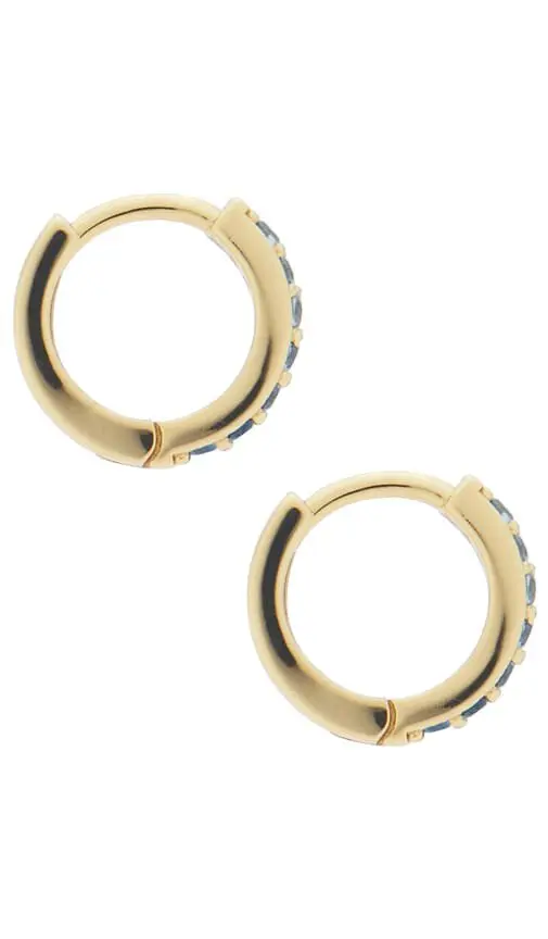 Shashi Pave Huggie Earrings