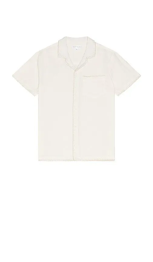 VINTAGE SUMMER Embroidered Camp Shirt