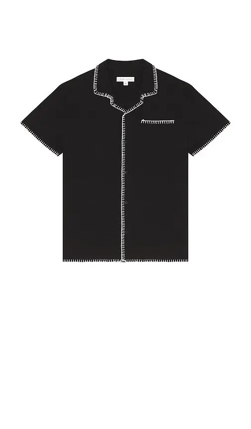 VINTAGE SUMMER Embroidered Camp Shirt