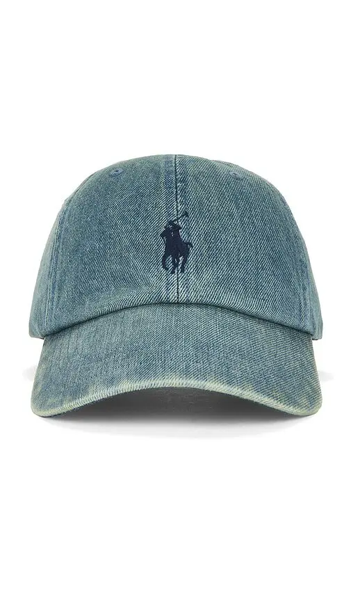Polo Ralph Lauren Denim Woven Cap - Light Wash Denim