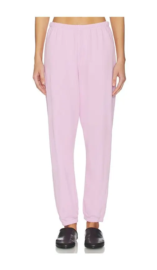 PERFECTWHITETEE French Terry Easy Sweatpant In Pink - Sugar Pink