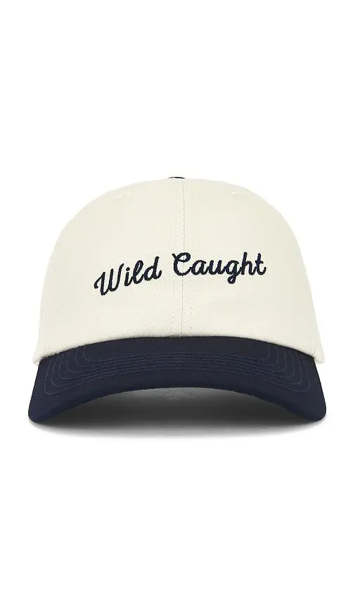 THE LAUNDRY ROOM Wild Caught Papa Cap In White - Bone & Navy