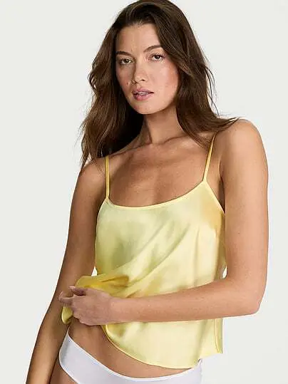 Victoria's Secret Satin Cami Top - Yellow