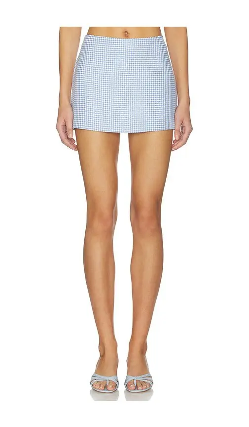 Amanda Uprichard Miles Skort In Baby Blue - Atlantic & Ivory