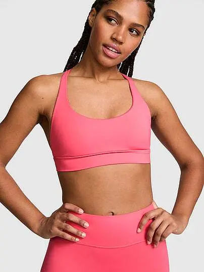 Pink Relay™ Scoop T-back Sports Bra - Pink