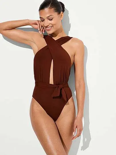 Victoria's Secret Swim Multiway Cheeky One-piece Swimsuit - Red