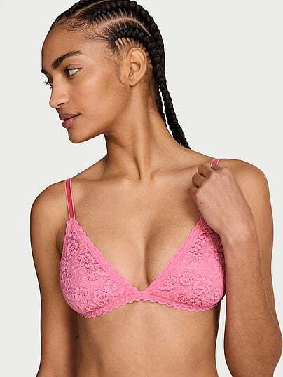 Victoria's Secret The Lacie Unlined Triangle Bralette - Gold