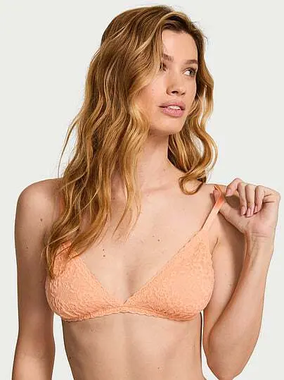 Victoria's Secret Lacie Unlined Triangle Bralette - Orange
