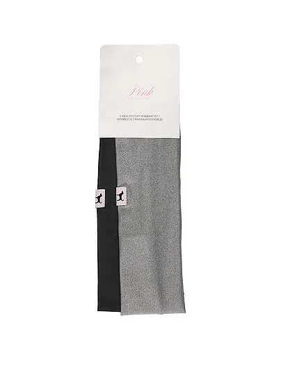 Pink 2-pack Stretchy Headbands