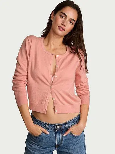 Victoria's Secret Luxe Knit Cardigangan - Pink