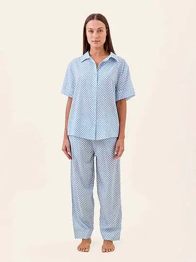 Victoria's Secret Papinelle Anais Short Sleeve Pant Set - Print
