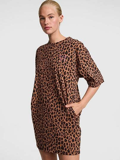 Pink Campus Cotton™ T-shirt Dress - Print