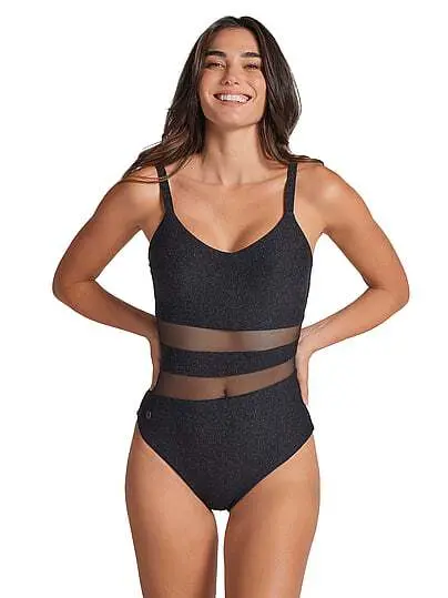 Victoria's Secret Leonisa Shapewear One-piece Slimming Swimsuit - Black