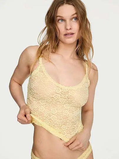 Victoria's Secret Lace Cami - Yellow