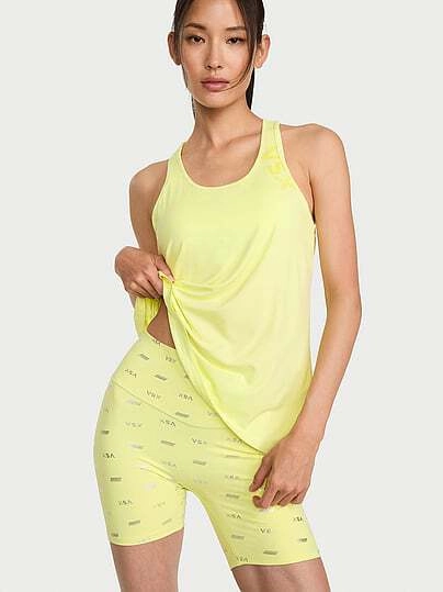 Victoria's Secret Vsx Drapey Knit Tank Top - Green