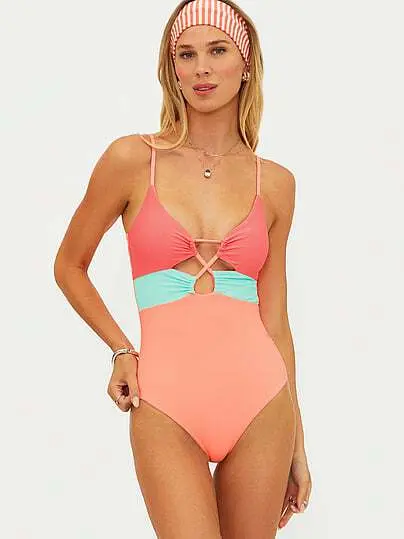 Victoria's Secret Beach Riot Leslie One-piece Swimsuit - Pink