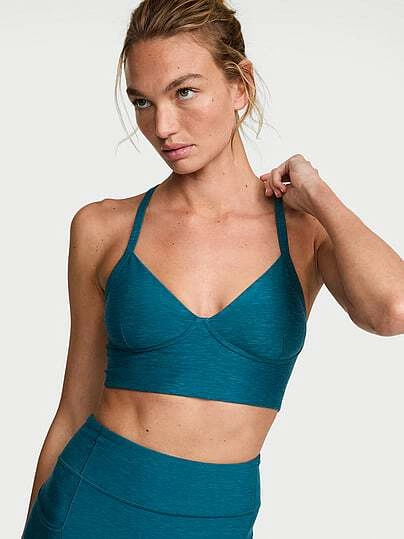 Victoria's Secret Vsx New Essential Racerback Sports Bra - Print