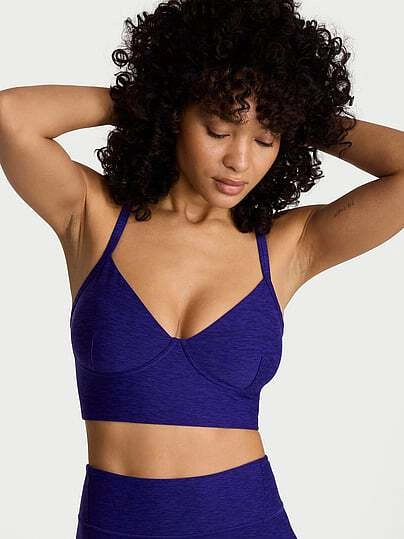Victoria's Secret Vsx New Essential Racerback Sports Bra - Print