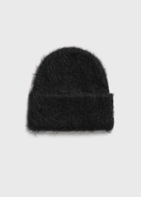TOTEME Alpaca Knit Beanie - Black