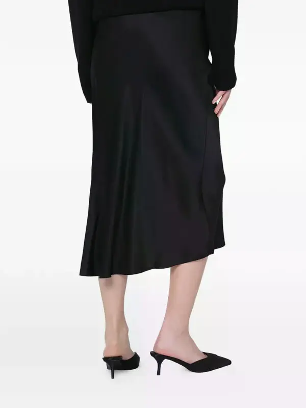 ANINE BING Satin Pencil Midi Skirt