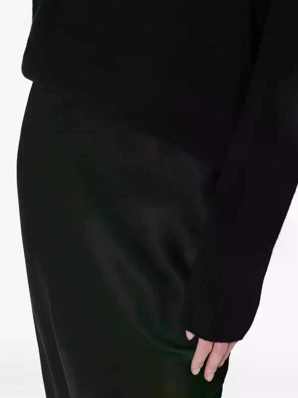 ANINE BING Satin Pencil Midi Skirt