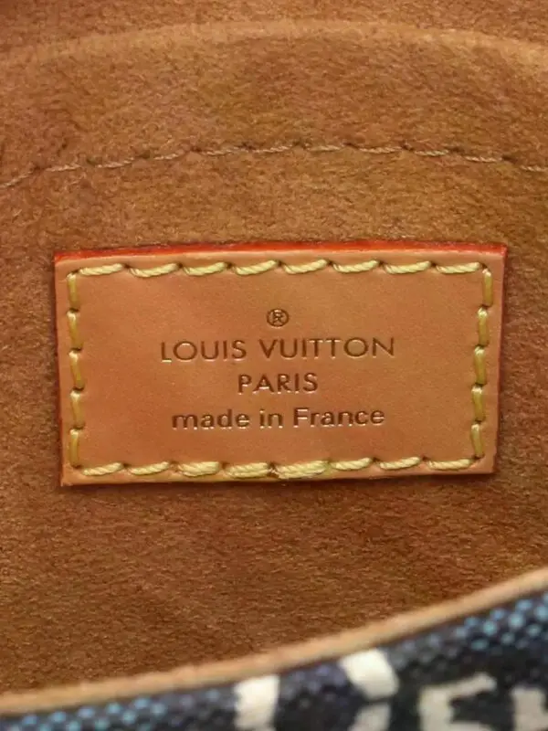 LOUIS VUITTON 2020 Monogram Jacquard Since 1854 Petite Sac Plat Satchel - Blue