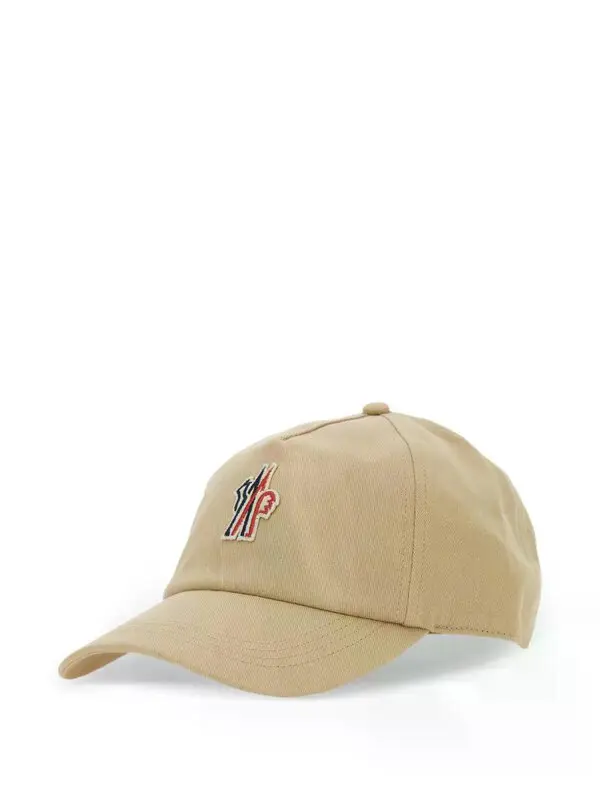 Moncler Logo-patch Baseball Cap - Neutrals