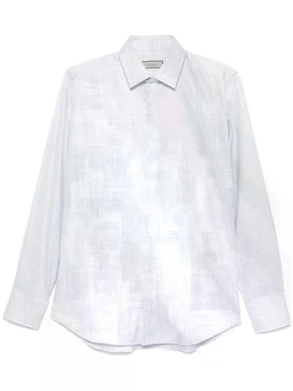 Canali Geometric-print Shirt