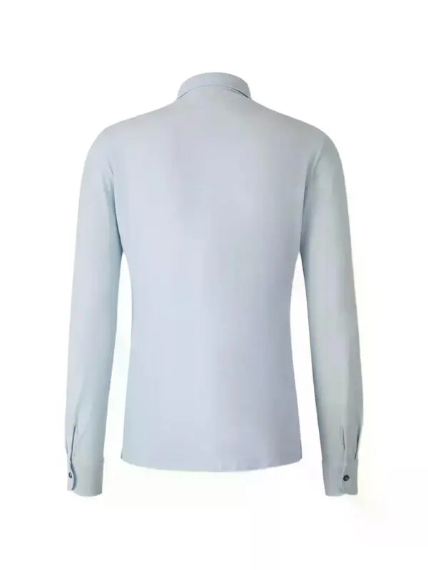 ZANONE Buttoned Long-sleeve Shirt - Blue