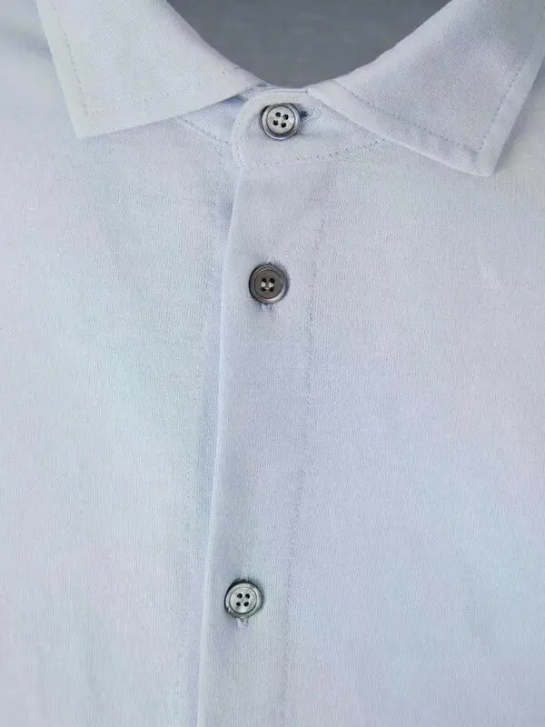 ZANONE Buttoned Long-sleeve Shirt - Blue