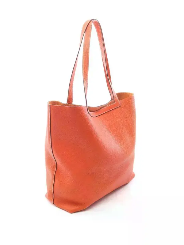Hermès 2021 Clemence Double Sens 46 Tote Bag - Orange