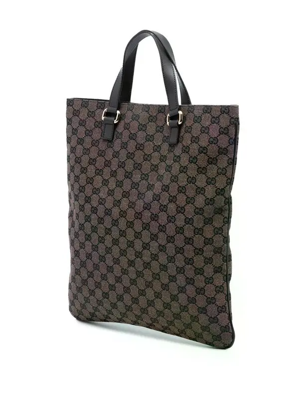 Gucci Gg Canvas Tote Bag - Brown