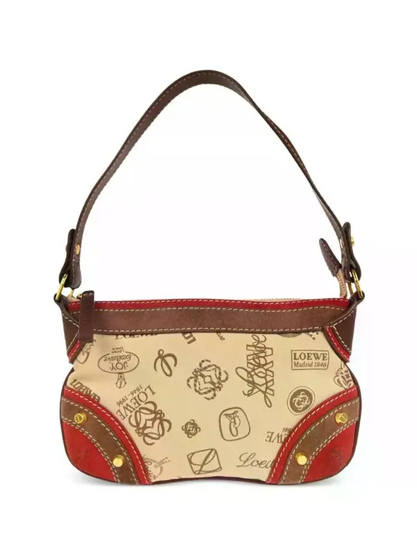 Loewe 2006 Logo Canvas Handbag - Neutrals