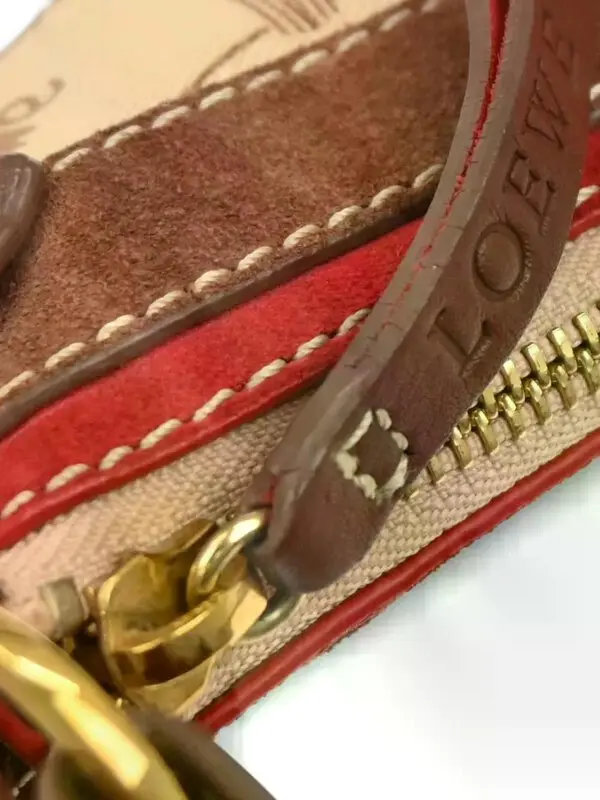 Loewe 2006 Logo Canvas Handbag - Neutrals