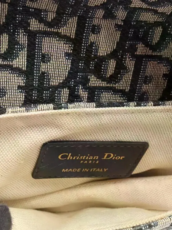 Dior 2010-2026 Mini Oblique Canvas Saddle Satchel - Brown