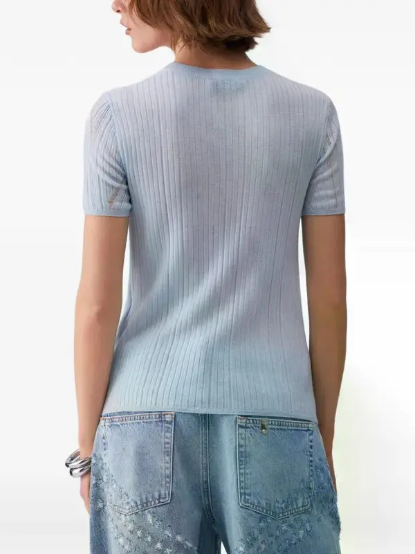 Liu Jo Short-sleeve Ribbed Top