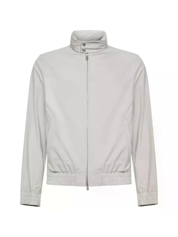 Brunello Cucinelli Snap-buttoned Zip-fastening Jacket - Grey
