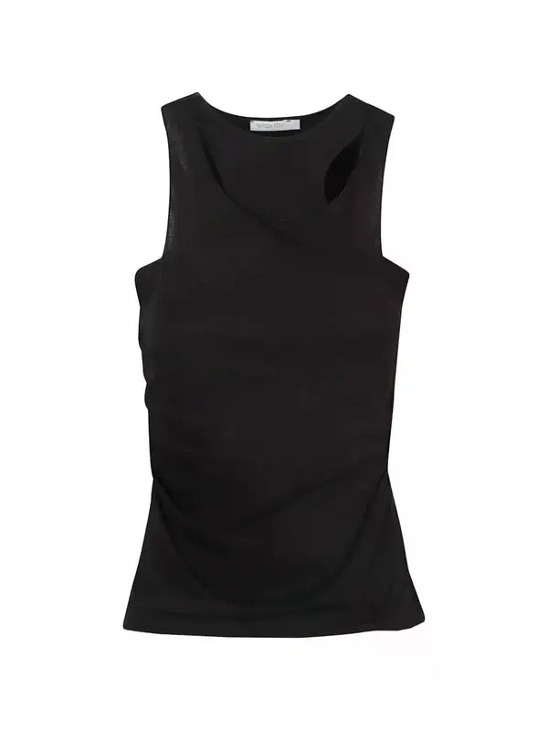 Patrizia Pepe Double-layer Tank Top - Black