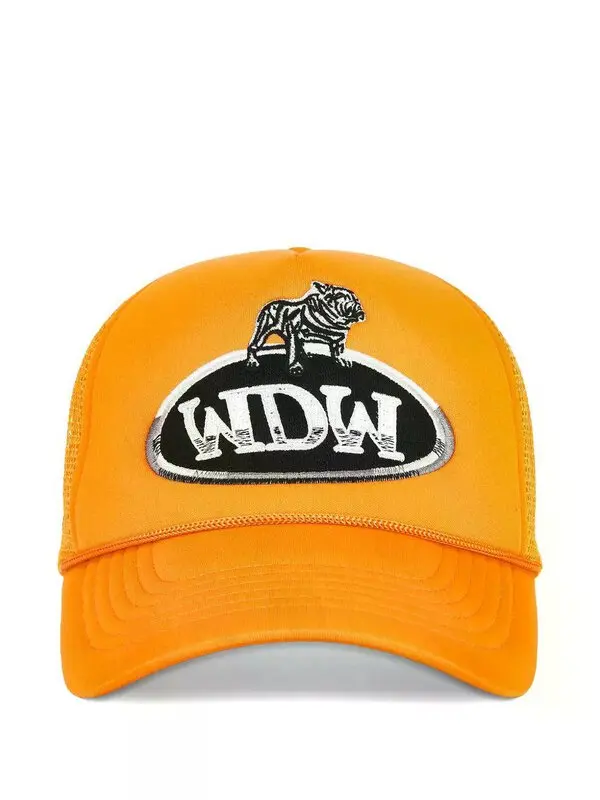WHO DECIDES WAR Logo-appliqué Cap - Orange