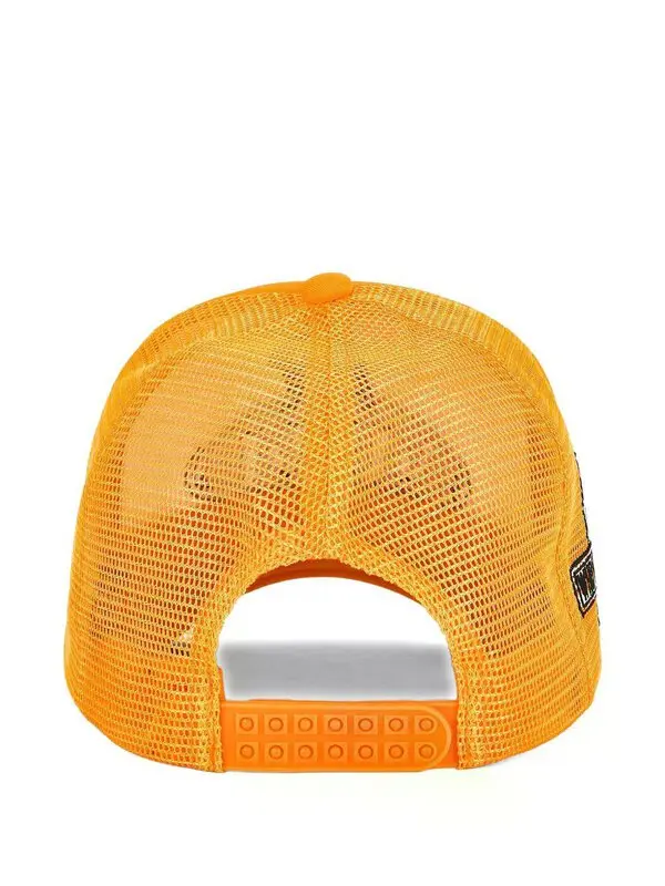 WHO DECIDES WAR Logo-appliqué Cap - Orange