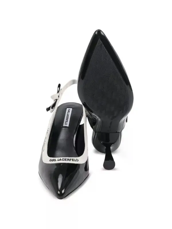 Karl Lagerfeld Panache Ribbon Slingback Heeled Pumps