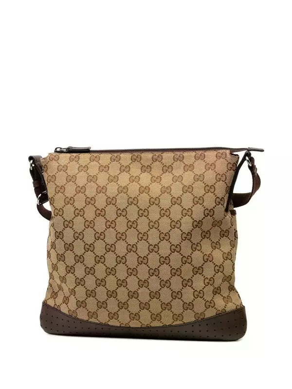 Gucci Gg Canvas Crossbody Bag - Brown