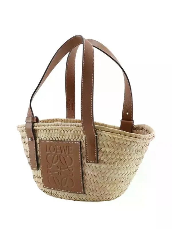 Loewe Small Raffia Basket Tote Bag - Brown