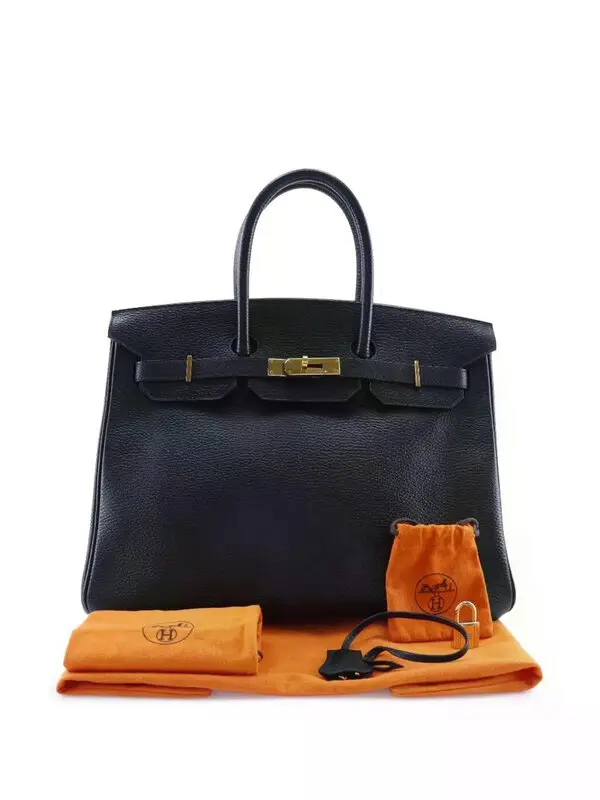 Hermès 2002 Birkin Retourne 35 Handbag - Black