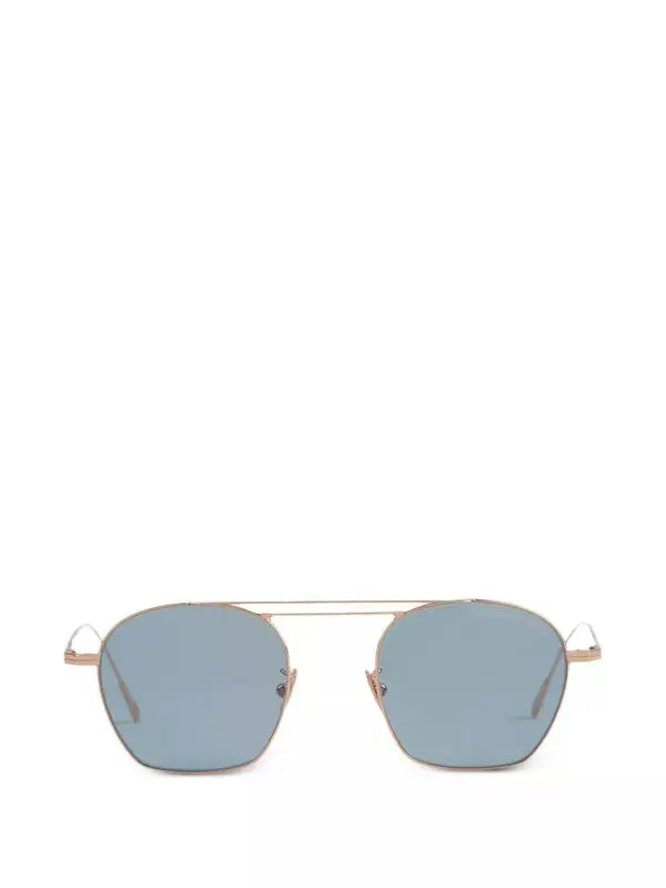 CUTLER & GROSS Geometric Sunglasses - Gold