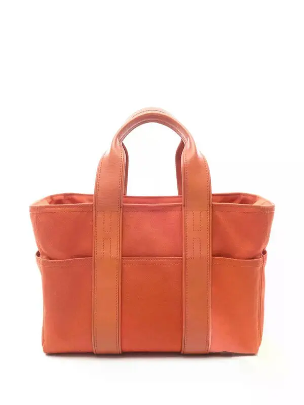 Hermès 2010-2026 Toile And Chevron Acapulco Pm Tote - Brown