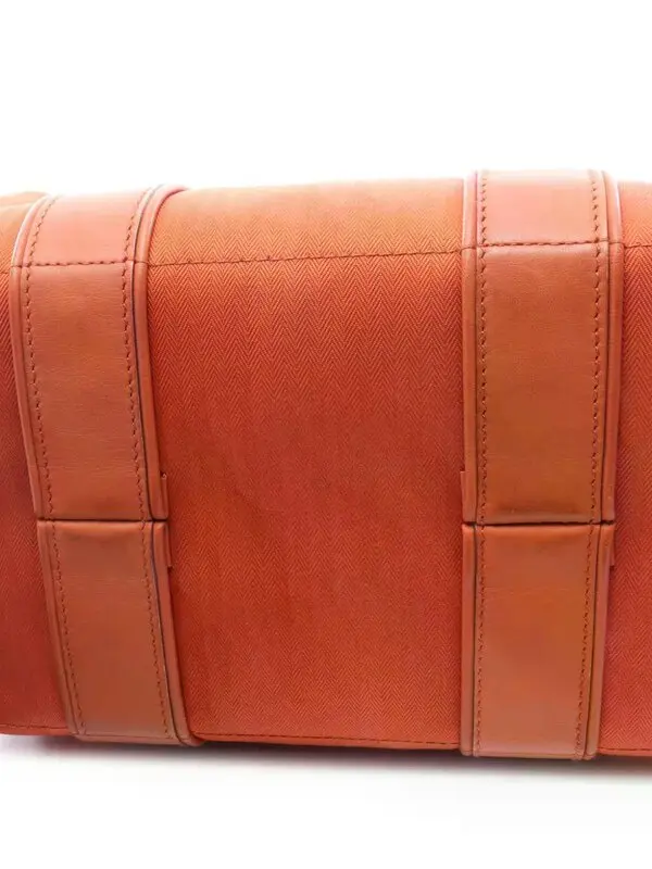 Hermès 2010-2026 Toile And Chevron Acapulco Pm Tote - Brown