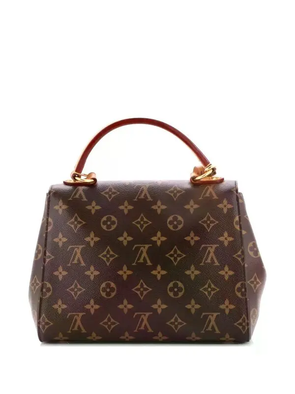 LOUIS VUITTON Cluny Top Handle Bag Monogram Canvas Bb Satchel - Brown